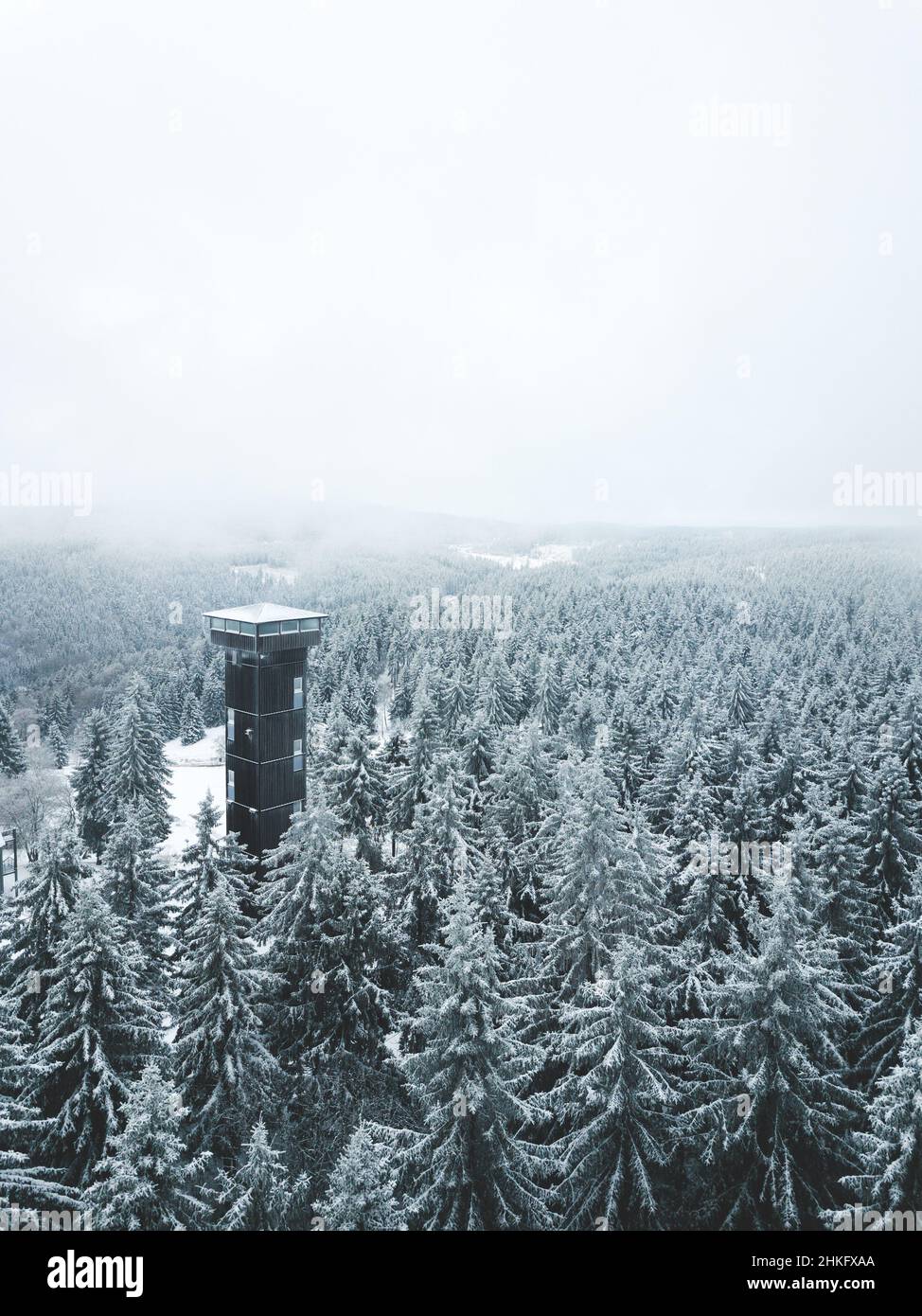 Black tower from above Stock Photo - Alamy