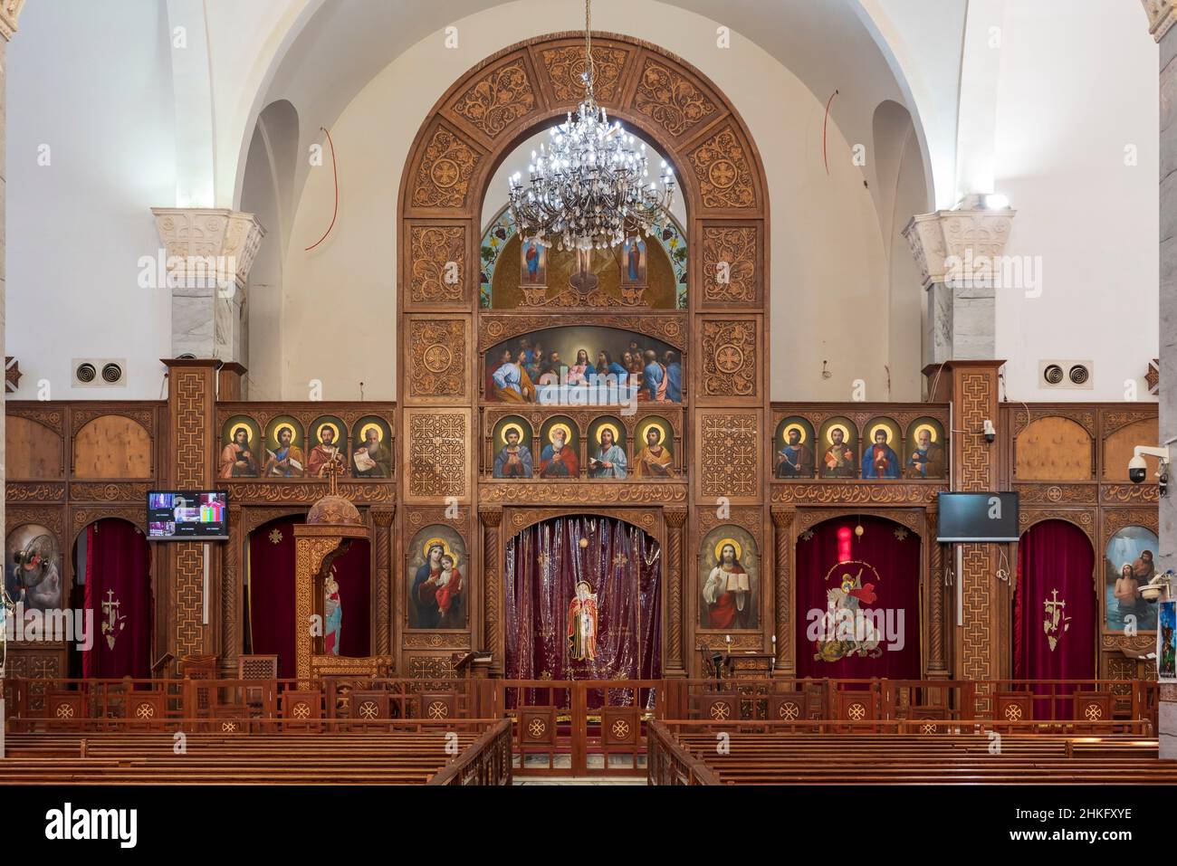 Egypt, Red Sea Governorate, Hurghada, Coptic Church of Saint Chenouda ...