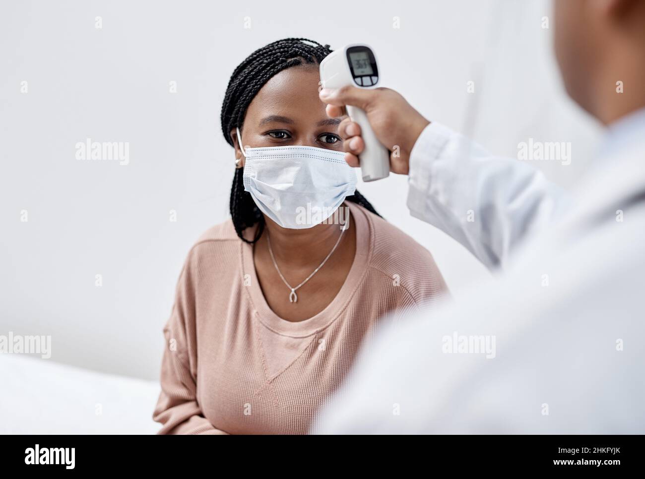 Temperature screening has an essential part of everyday life Stock ...