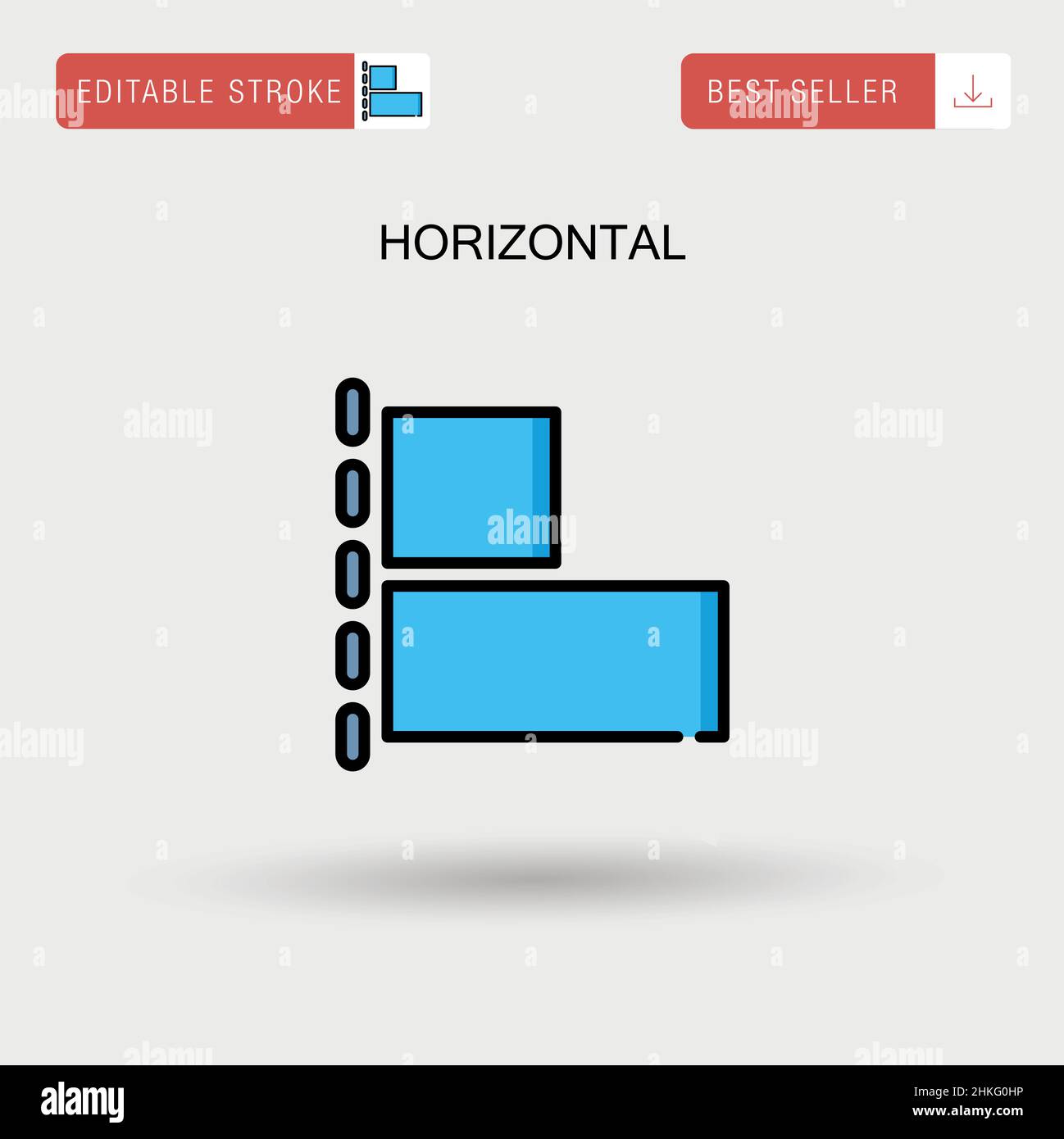 Horizontal icon hi-res stock photography and images - Alamy
