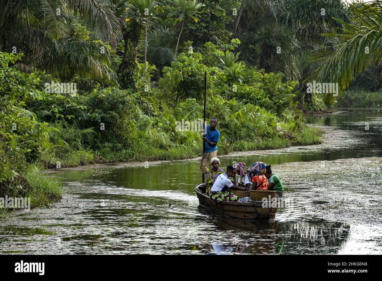 Benin, Black Lake Stock Photo - Alamy