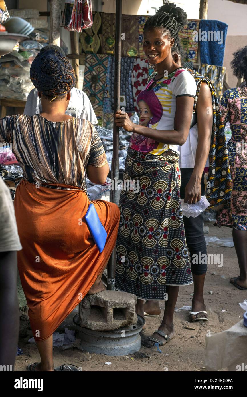 Benin, Ketou, market day Stock Photo - Alamy