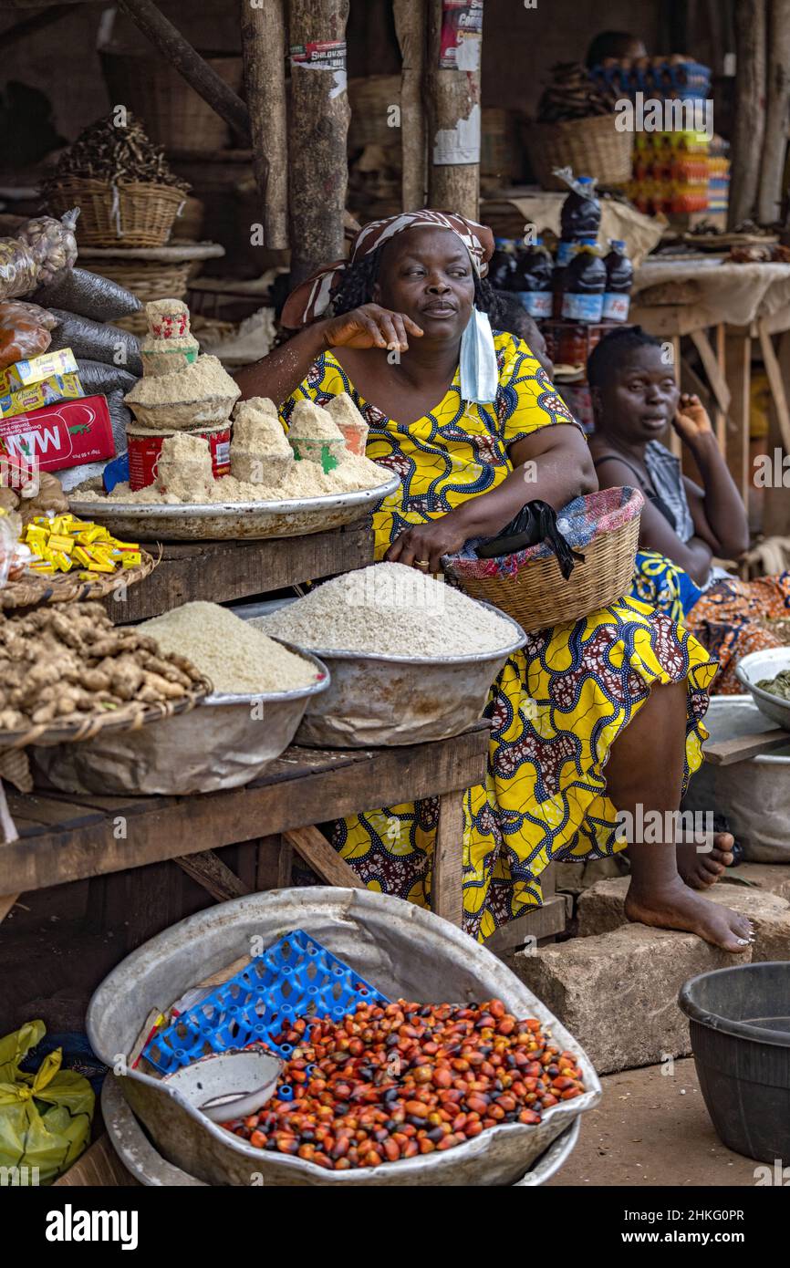 Benin, Abomey, market day Stock Photo - Alamy