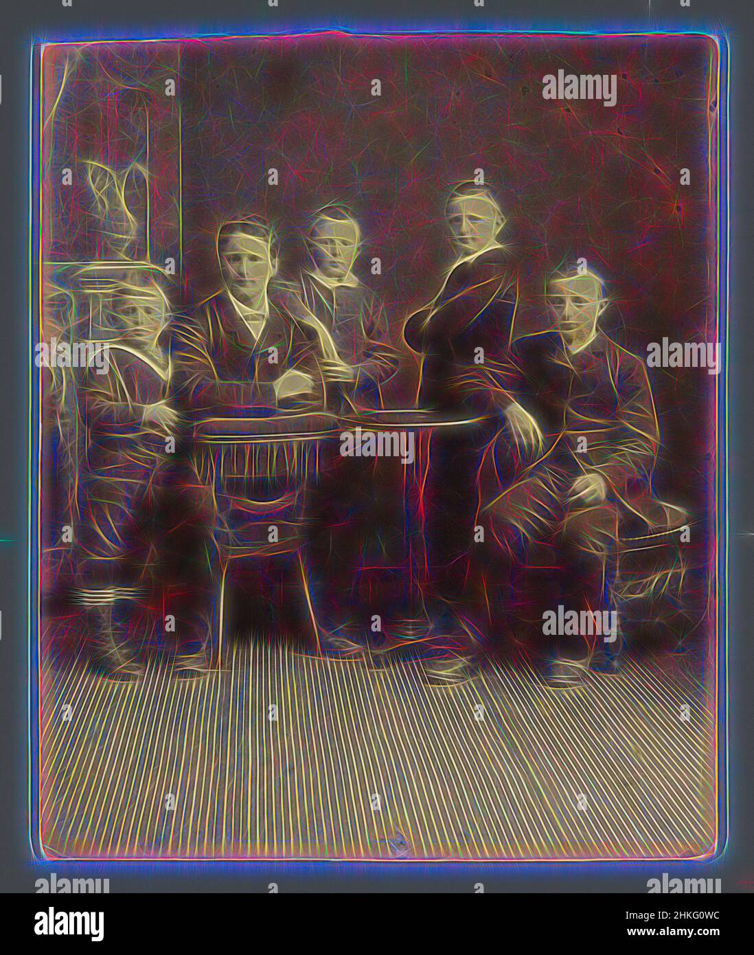 Inspired by Group portrait of five unknown boys, c. 1865 - c. 1890 ...
