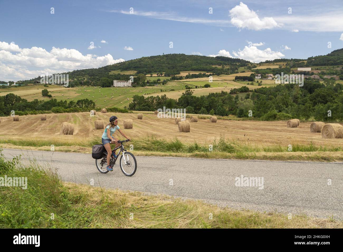 France, Ardeche, Vinzieux, travel bike Stock Photo - Alamy
