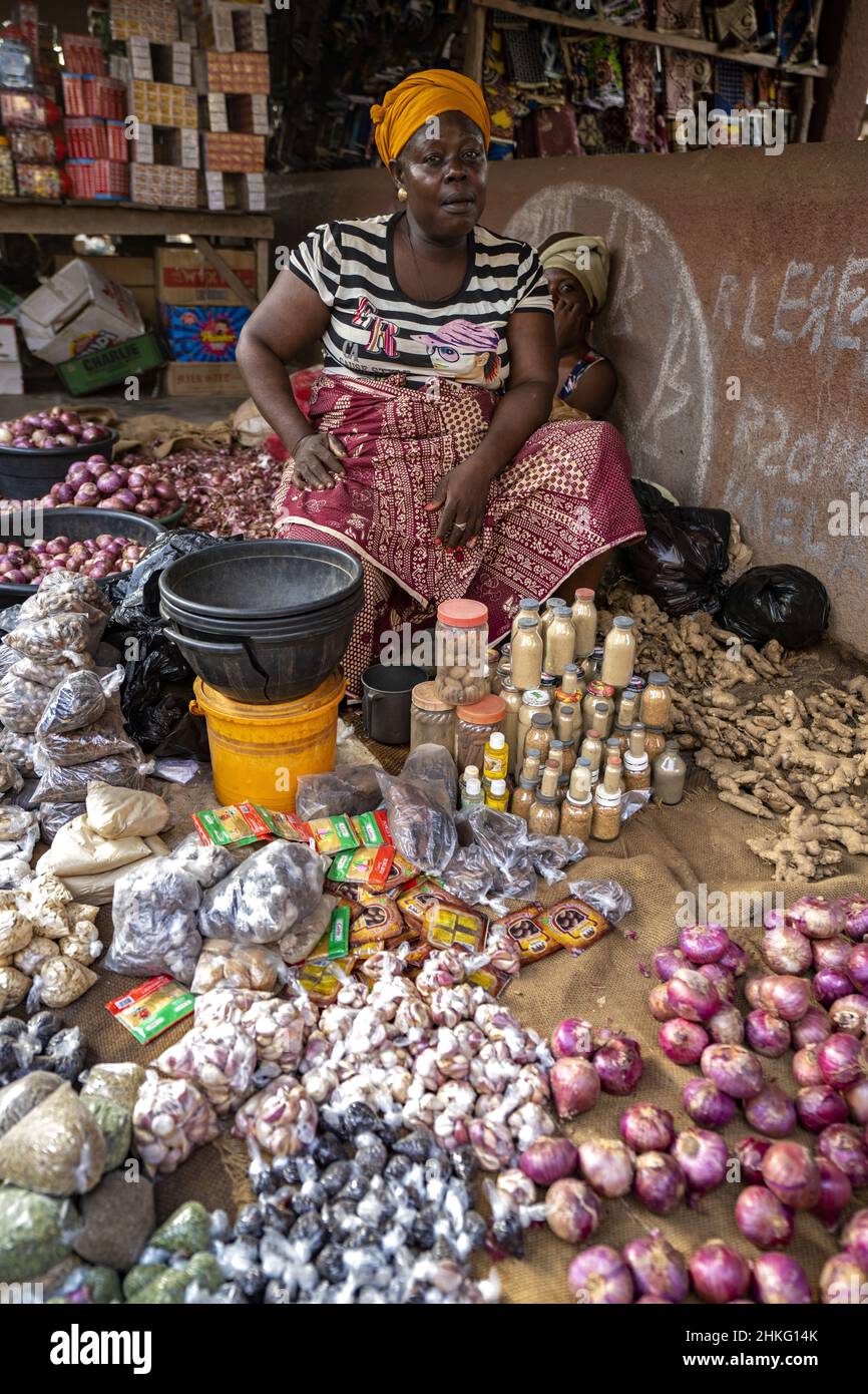 Benin, Ketou, market day Stock Photo - Alamy