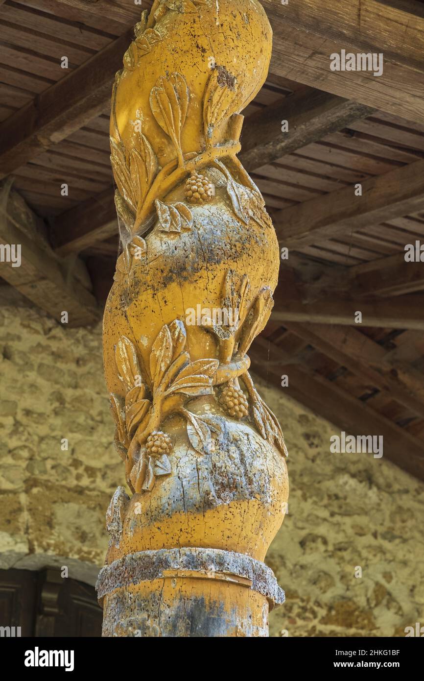 France, Landes, Bougue, village on the Via Lemovicensis or Vezelay Way ...