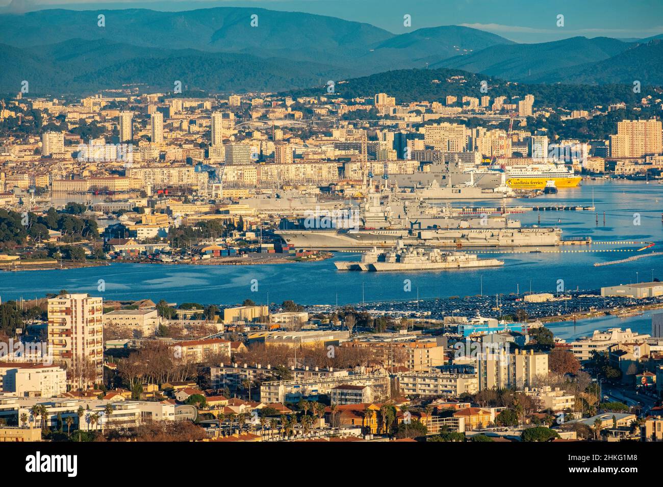 France, Var, Toulon, the harbor Stock Photo - Alamy