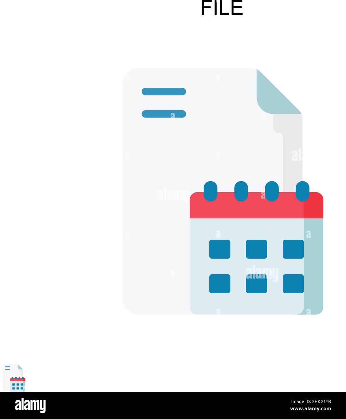 File Simple vector icon. Illustration symbol design template for web mobile UI element Stock ...