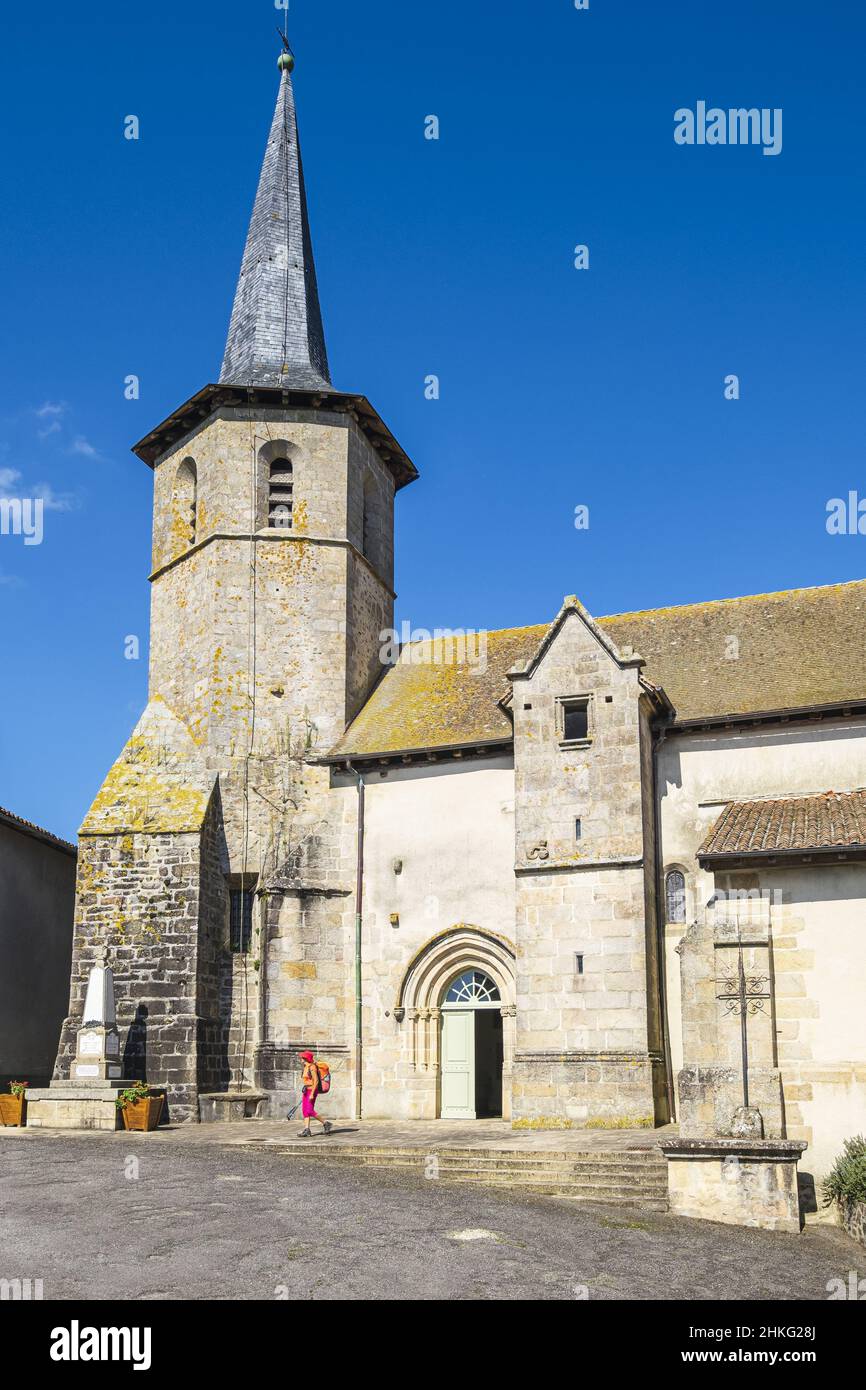 France, Haute-Vienne, Flavignac, hike on the Via Lemovicensis or ...