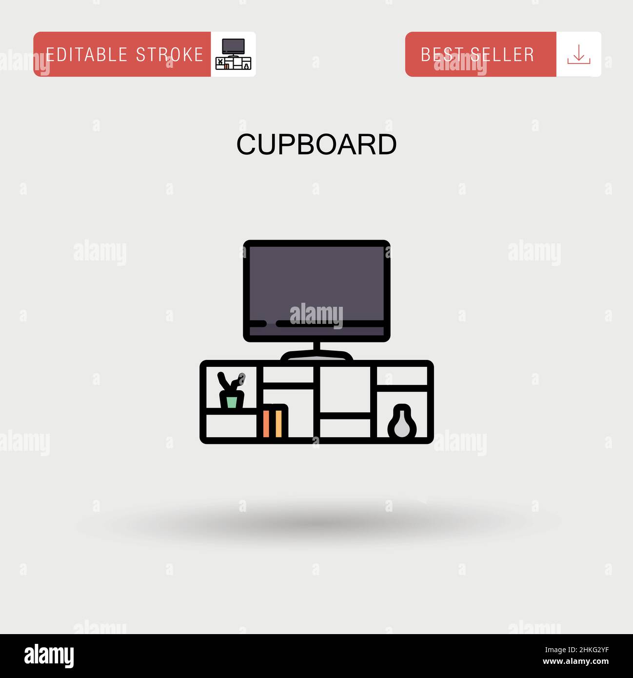 Cupboard box concept Stock Vector Images - Alamy