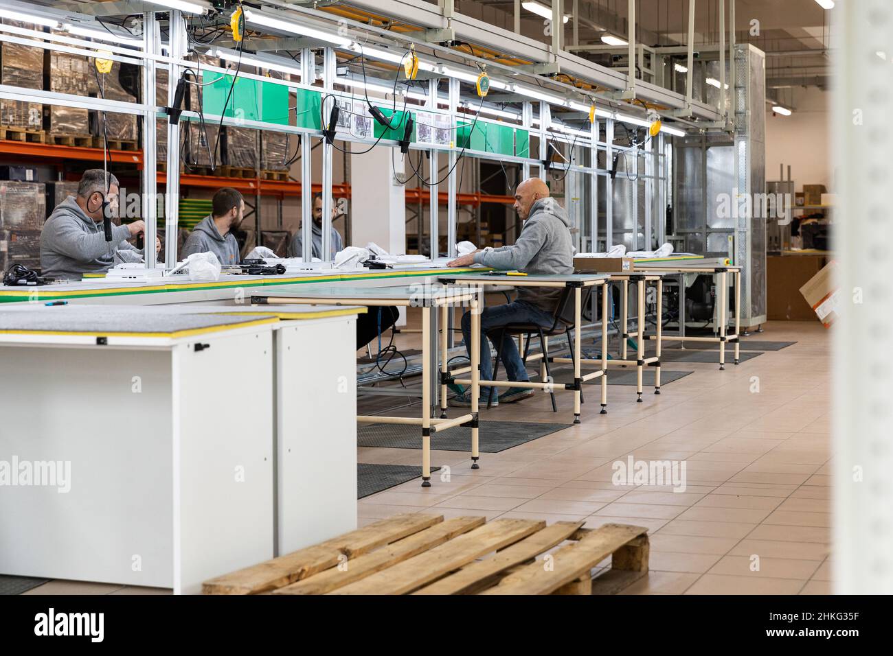 Minsk, Belarus - Jan 05, 2022: Photo of a large plant inside for ...