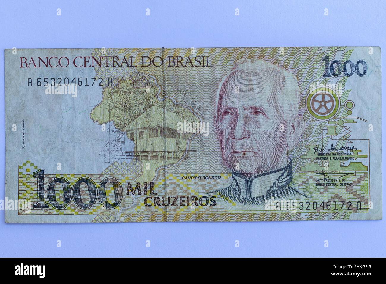 Money Brasil one thousand cruzeiros currency history of fiat paper ...