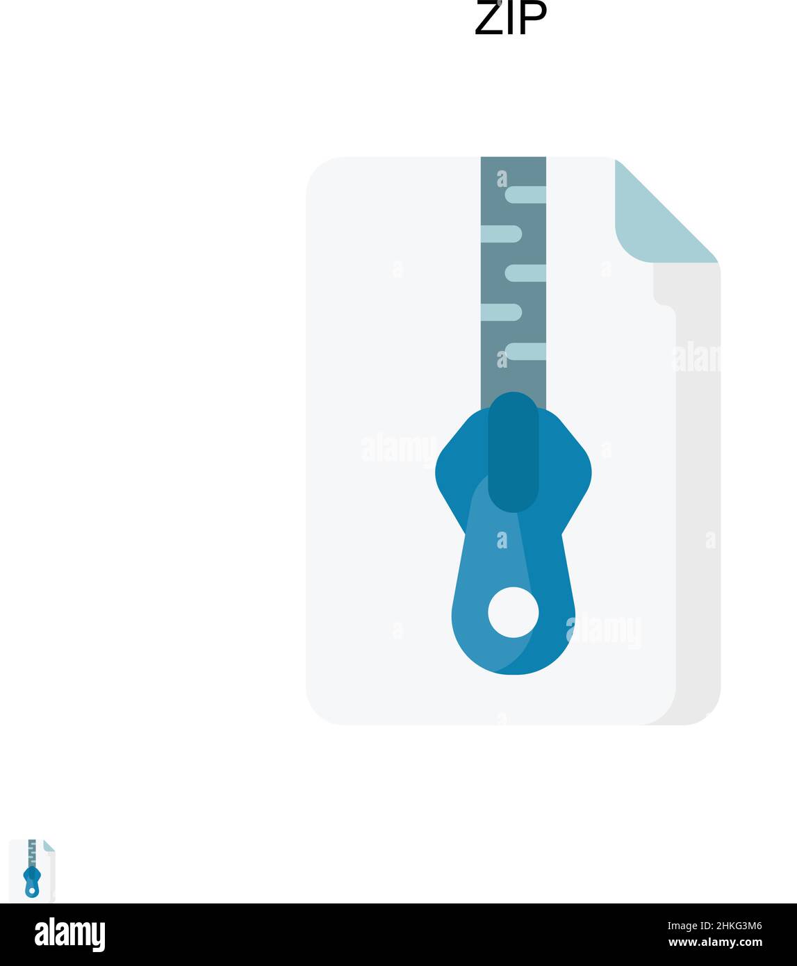 Zipper illustration zip silhouette Stock Vector Images - Alamy