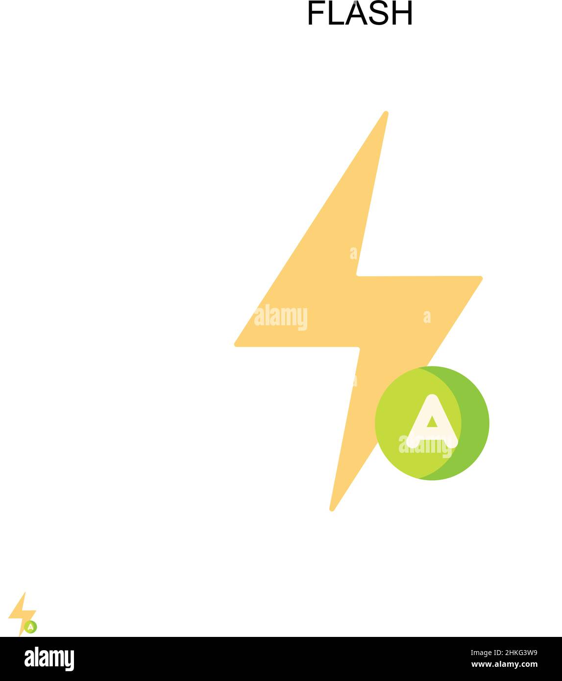 Flash Simple vector icon. Illustration symbol design template for web ...