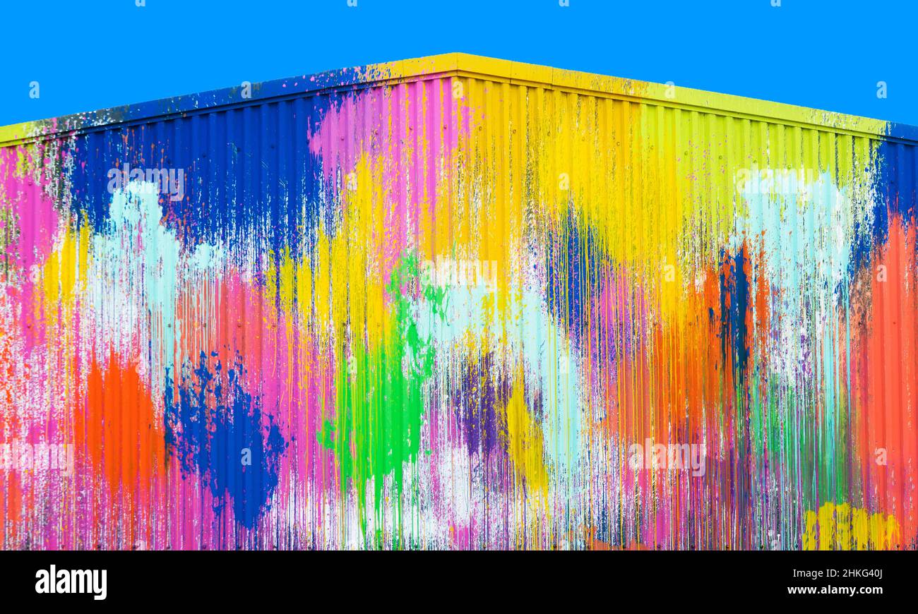 Multicoloured shed hi-res stock photography and images - Alamy