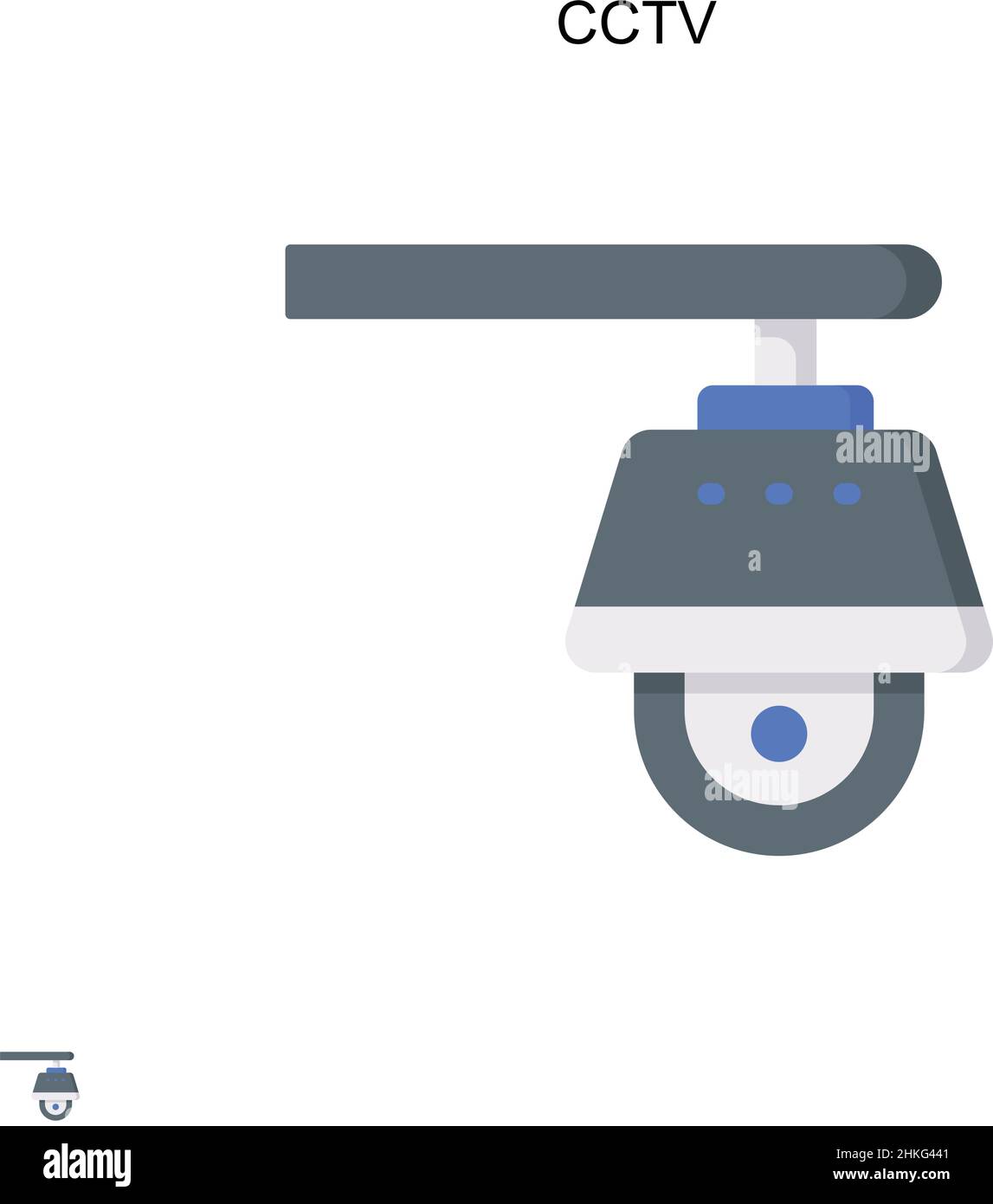 Cctv Simple vector icon. Illustration symbol design template for web ...