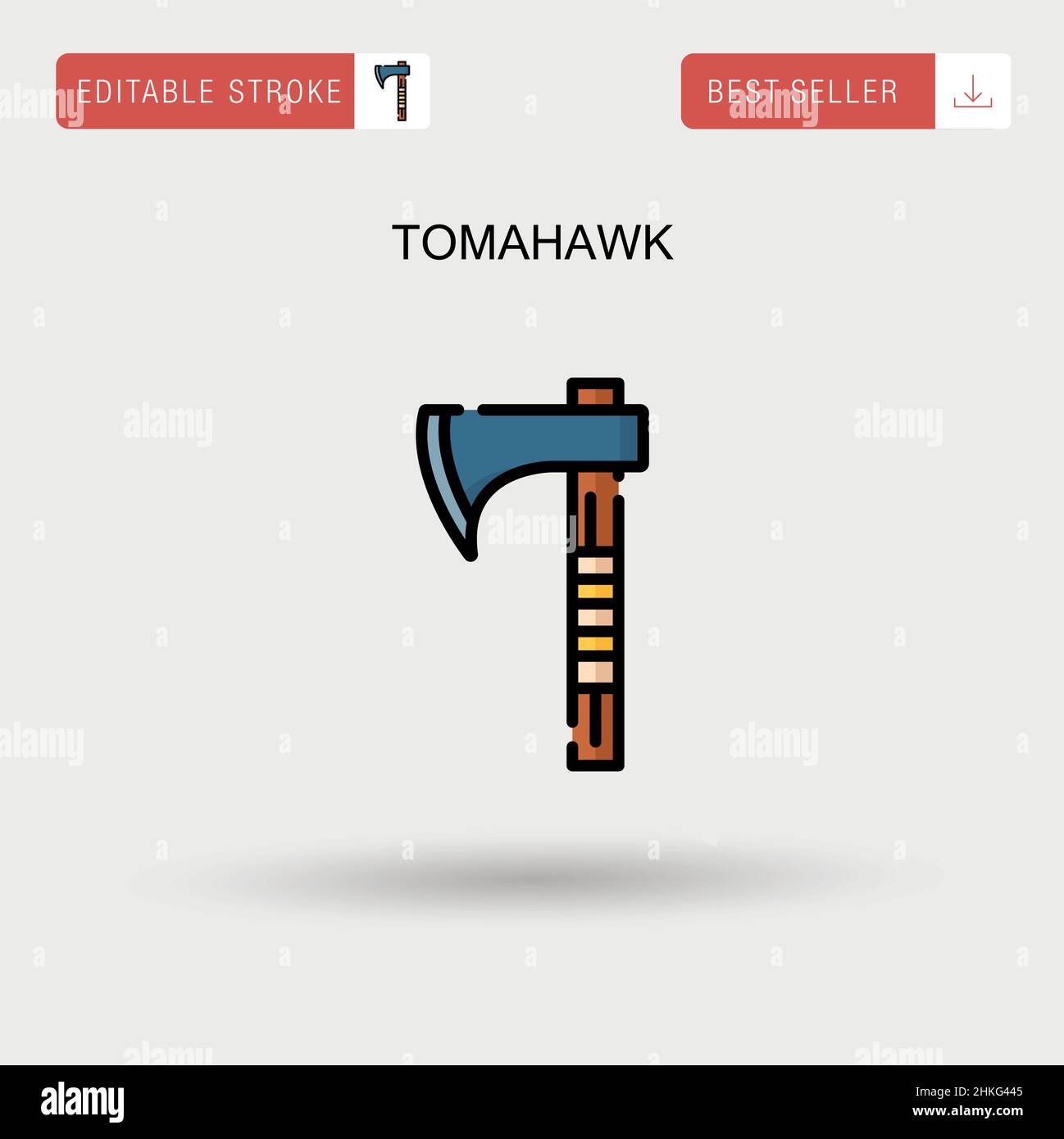 Tomahawk Simple vector icon Stock Vector Image & Art - Alamy
