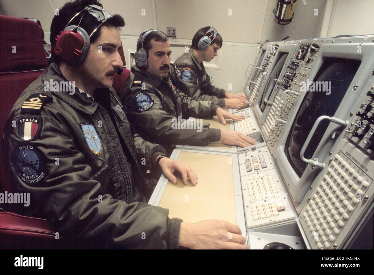 NATO Boeing E-3 Sentry AWACS radar plane on Geilenkirchen airbase Stock ...