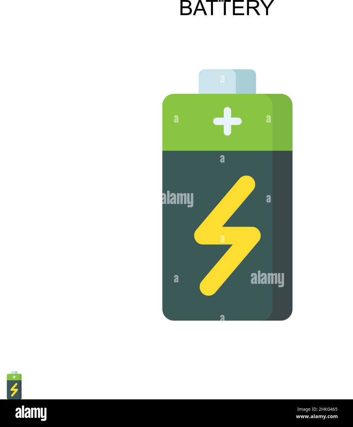 Battery Simple vector icon. Illustration symbol design template for web ...