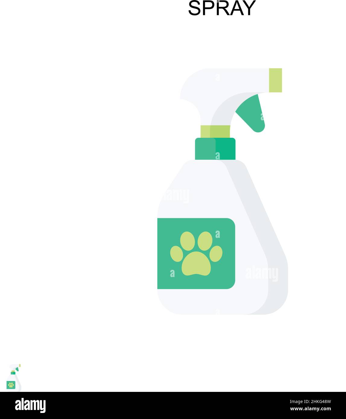 Spray Simple vector icon. Illustration symbol design template for web ...