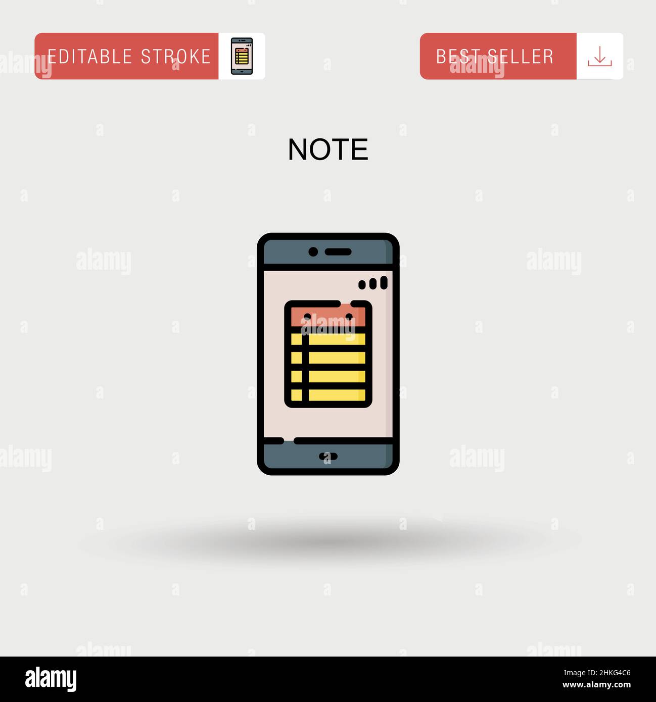 Icon note notice hi-res stock photography and images - Alamy