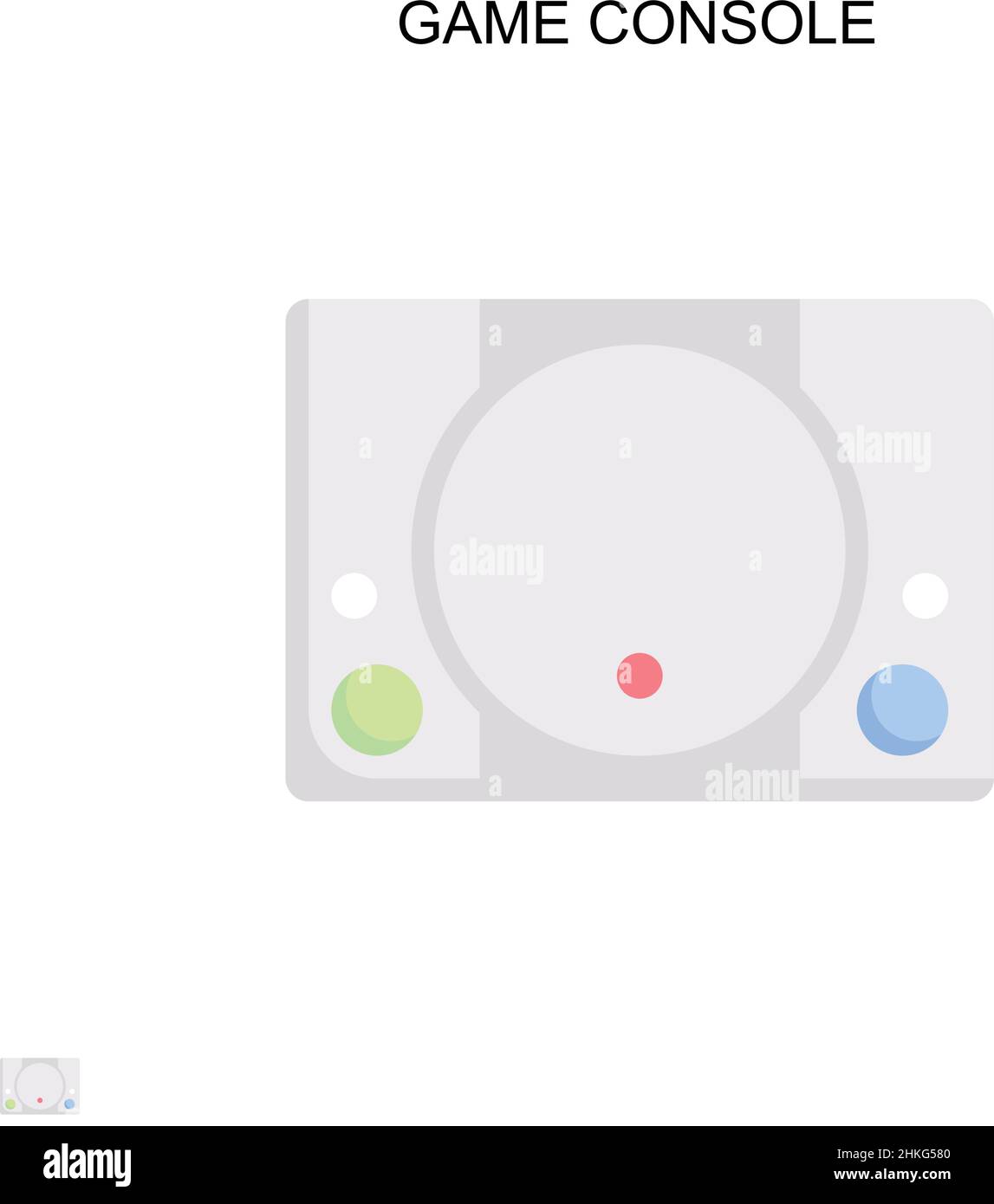 Game console Simple vector icon. Illustration symbol design template ...