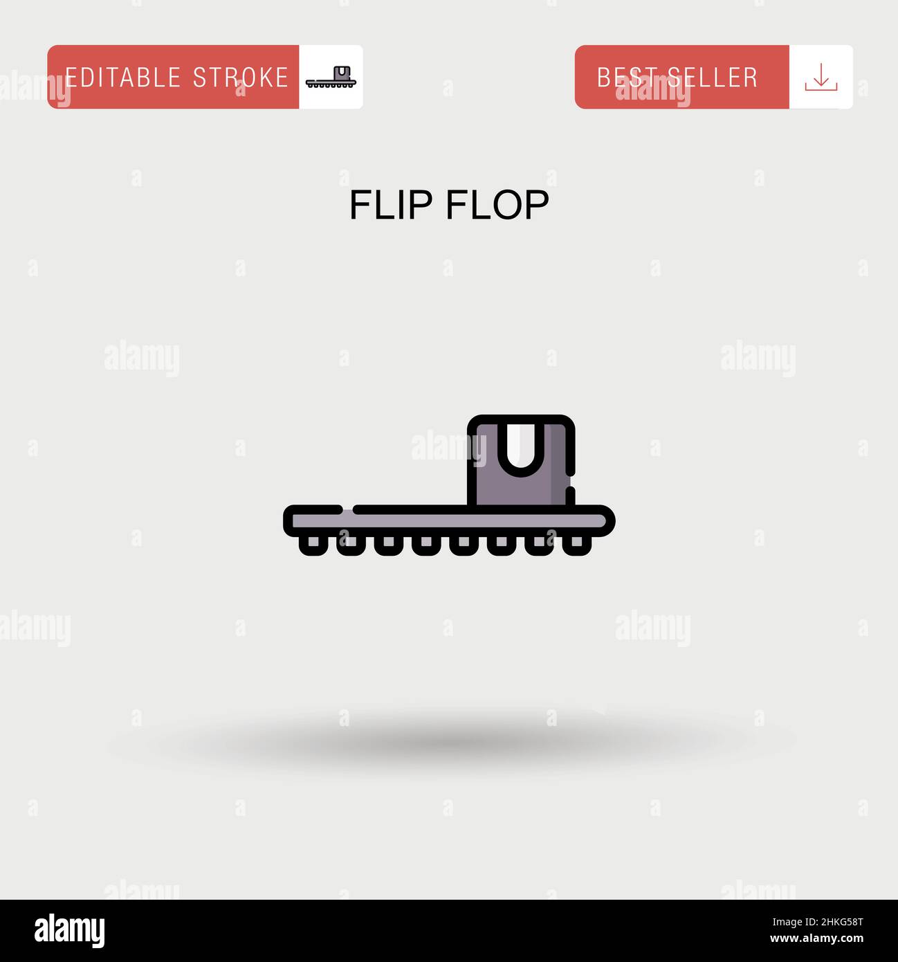 Color beach flip flop Stock Vector Images - Alamy