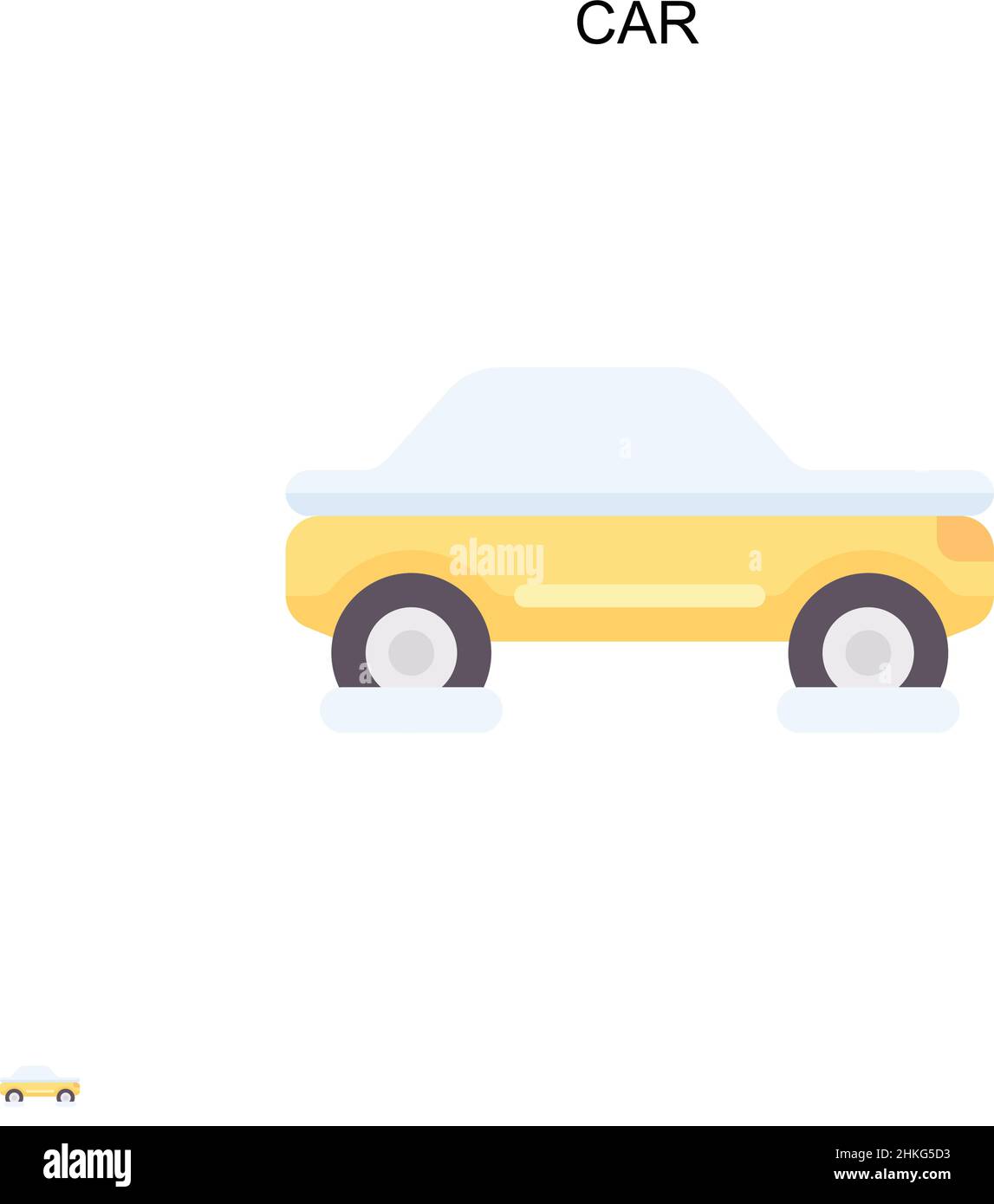 Car Simple vector icon. Illustration symbol design template for web ...