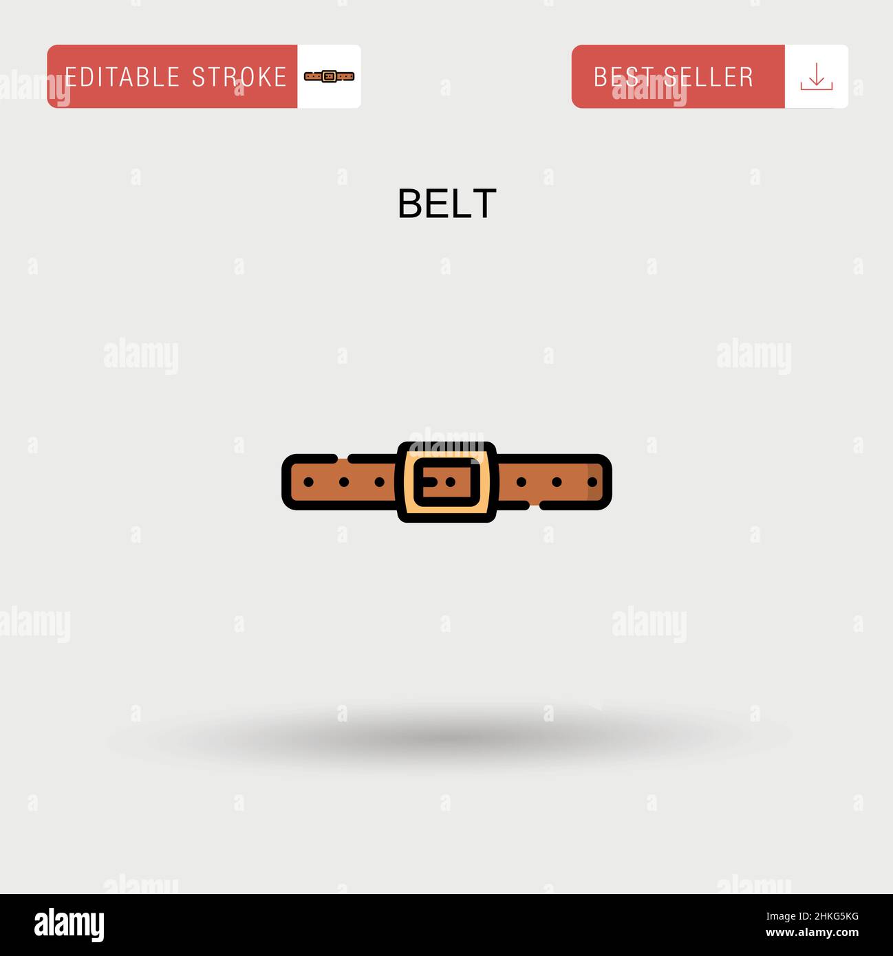 Belt Simple vector icon Stock Vector Image & Art - Alamy