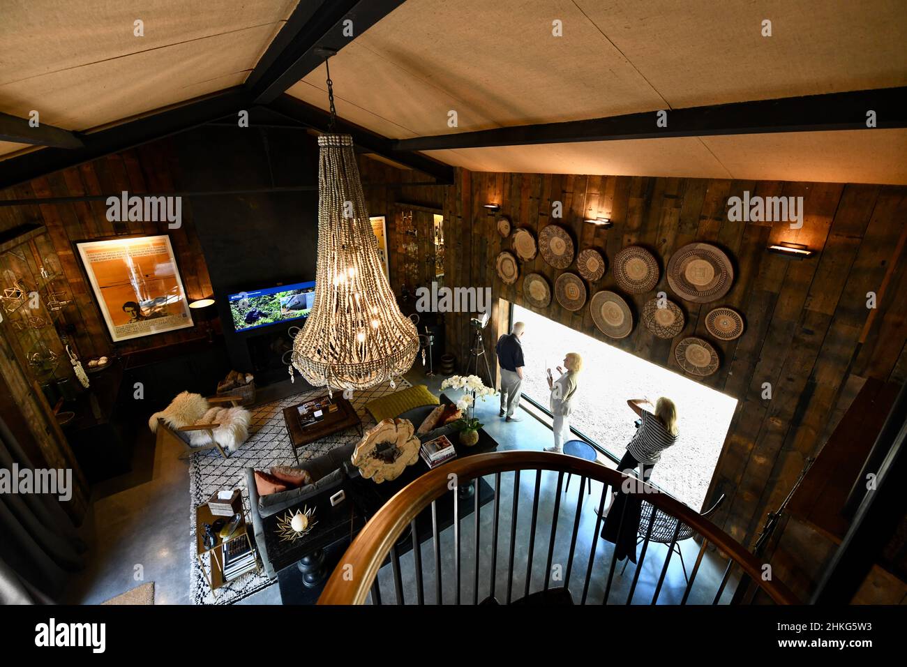 Lion Lodge at Port Lympne Animal Reserve, Kent UK Stock Photo - Alamy