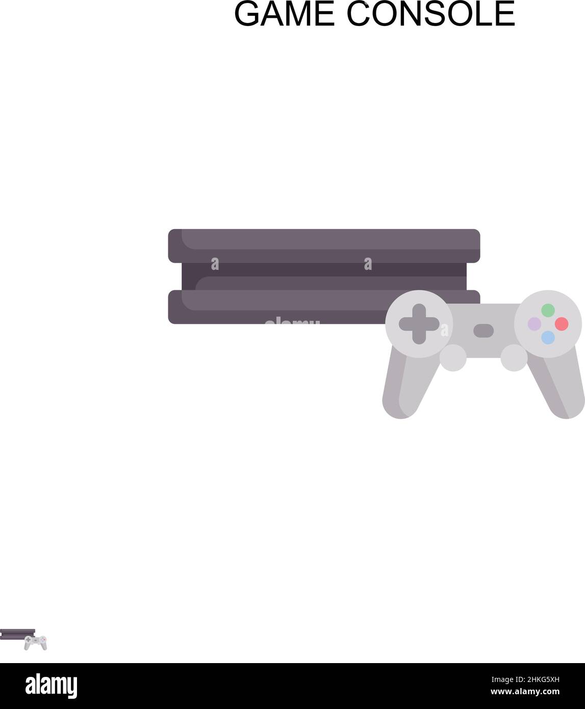 Game console Simple vector icon. Illustration symbol design template ...