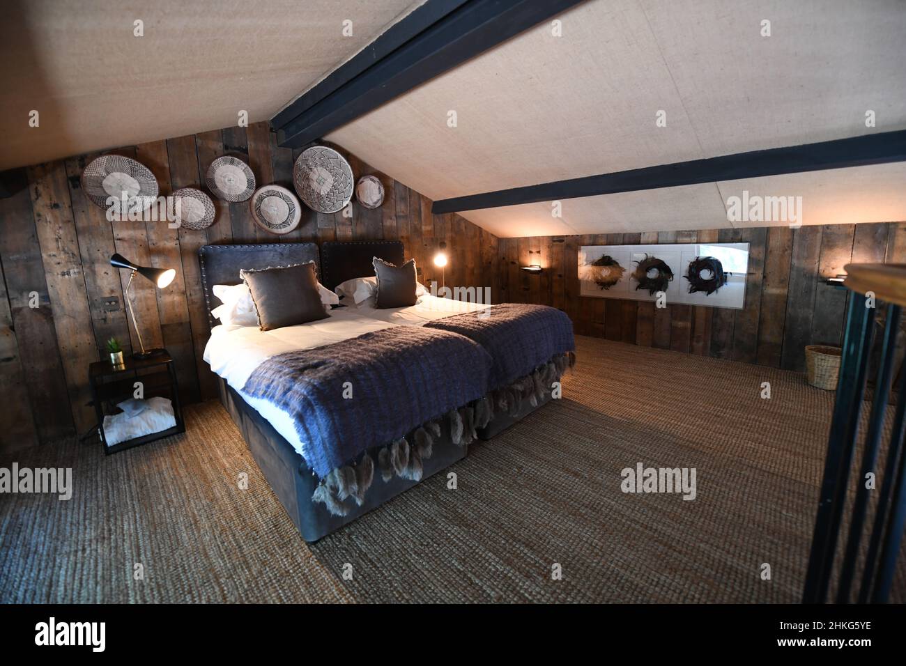 Lion Lodge at Port Lympne Animal Reserve, Kent UK Stock Photo - Alamy