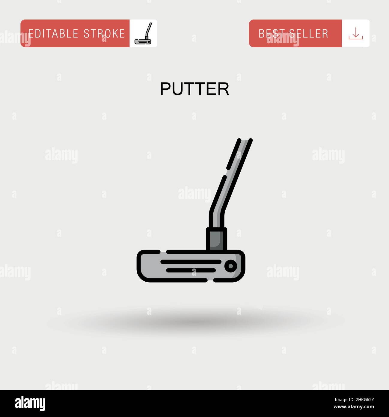 Putter icon hi-res stock photography and images - Alamy