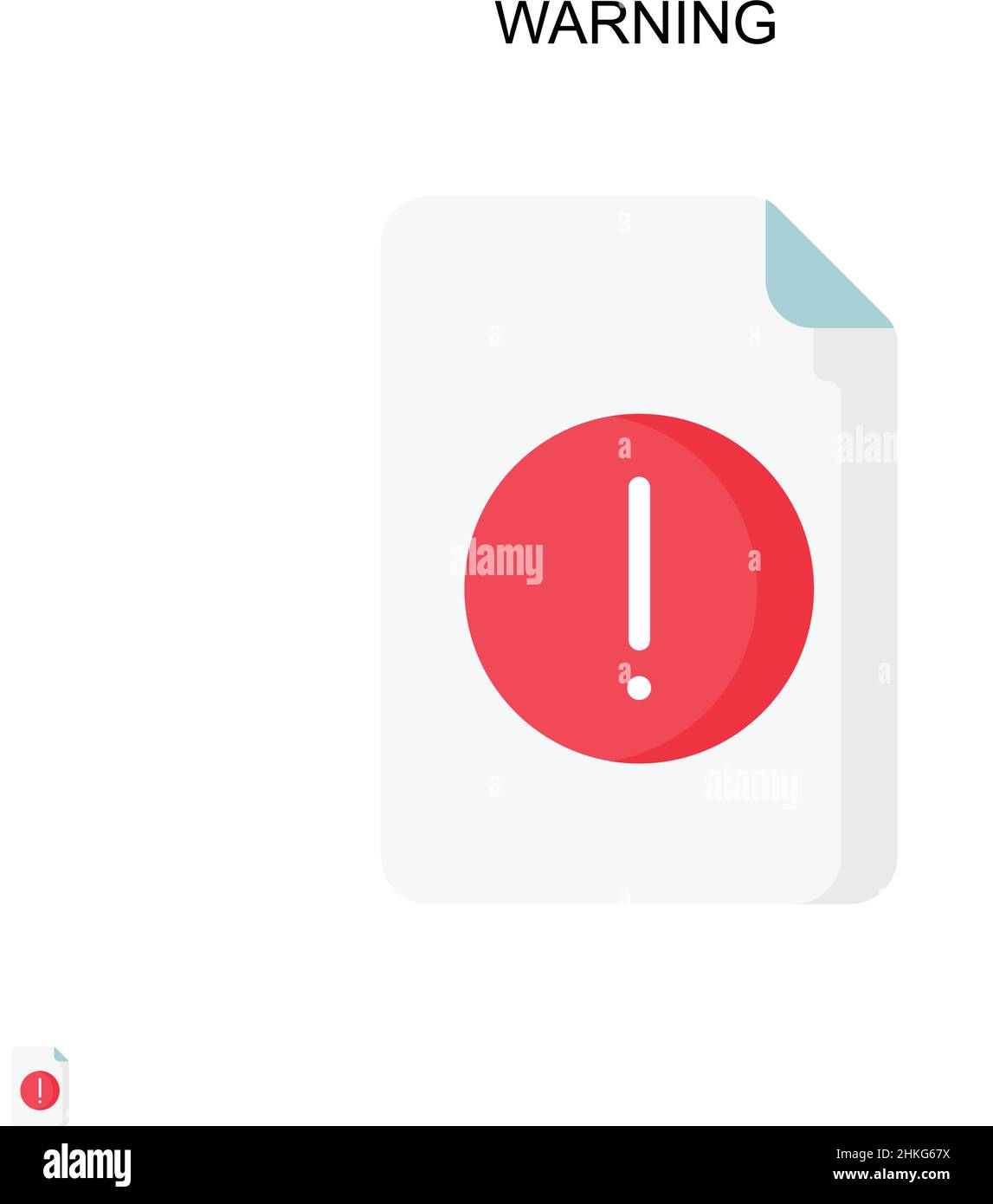 Warning Simple vector icon. Illustration symbol design template for web ...
