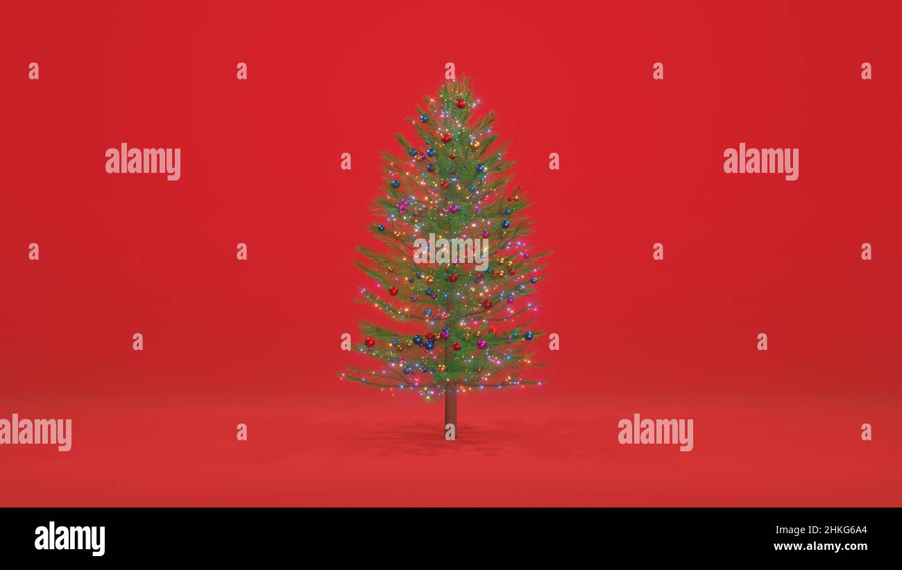 Merry christmas animation 3d trees hi-res stock photography and images ...