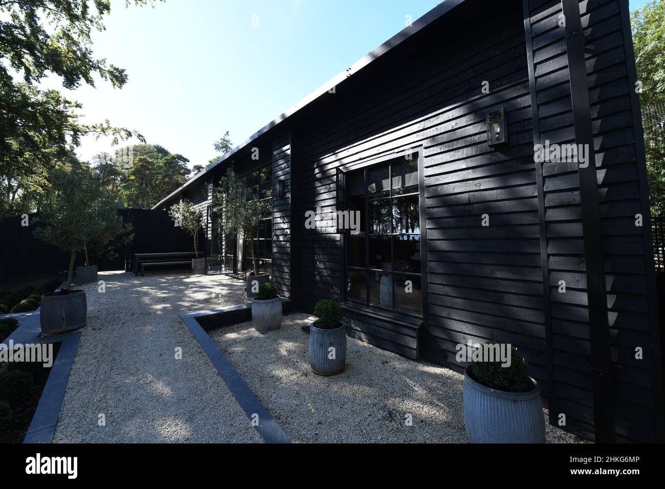 Lion Lodge at Port Lympne Animal Reserve, Kent UK Stock Photo - Alamy