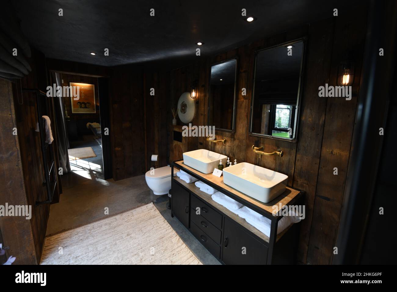 Lion Lodge at Port Lympne Animal Reserve, Kent UK Stock Photo - Alamy