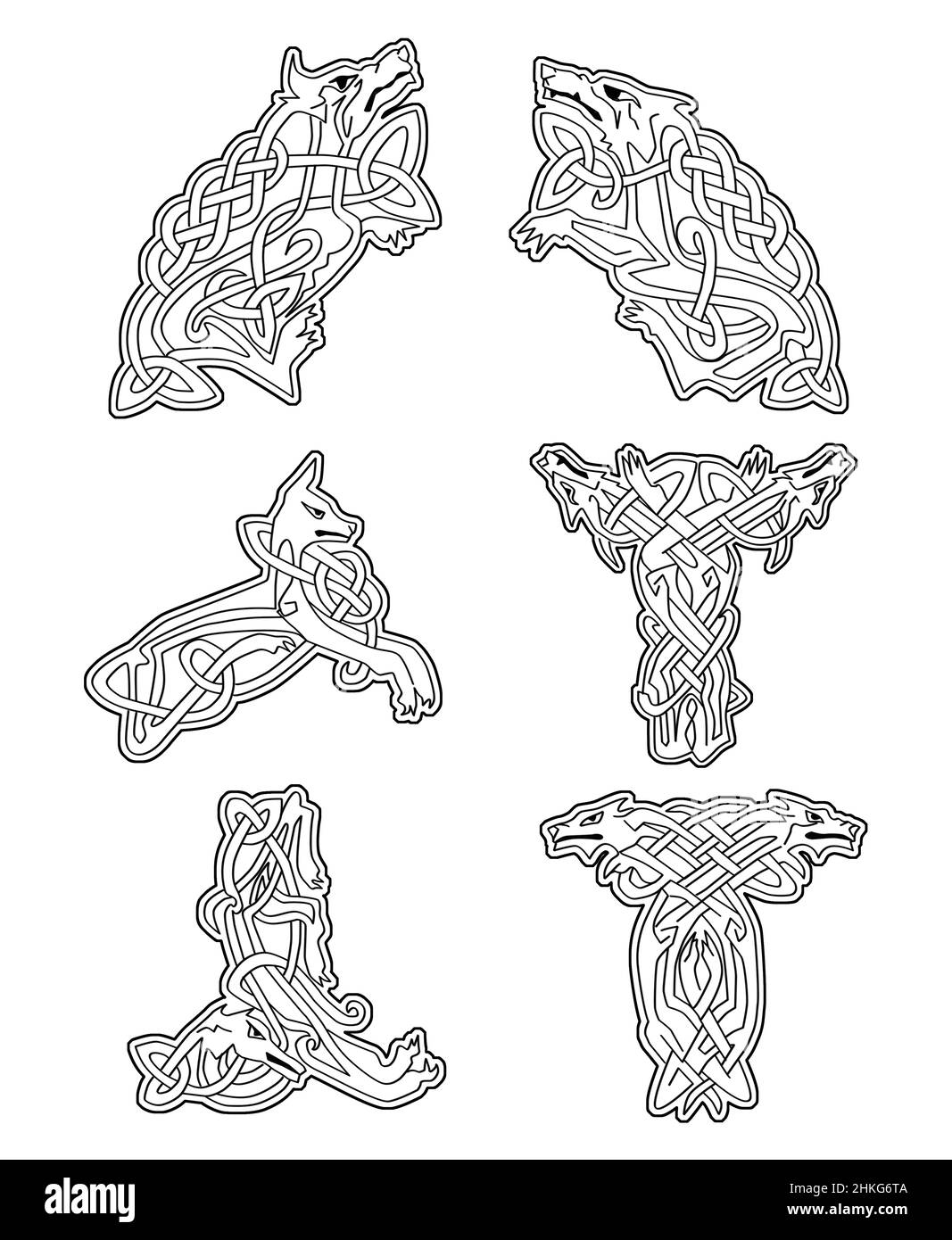 Viking knot patterns hi-res stock photography and images - Alamy