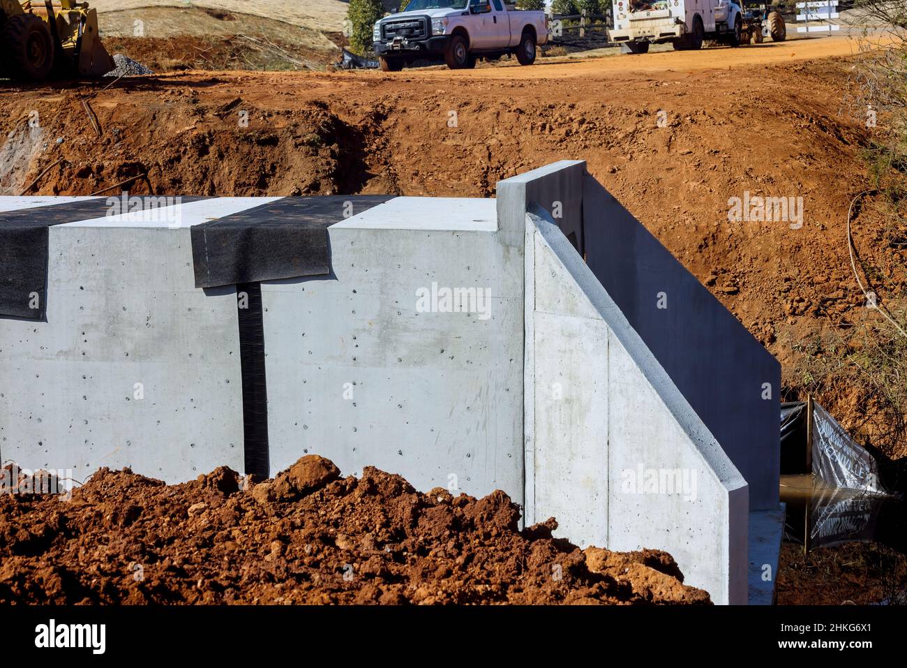 Reconstruction drainage a small water stone bridge canal for local ...
