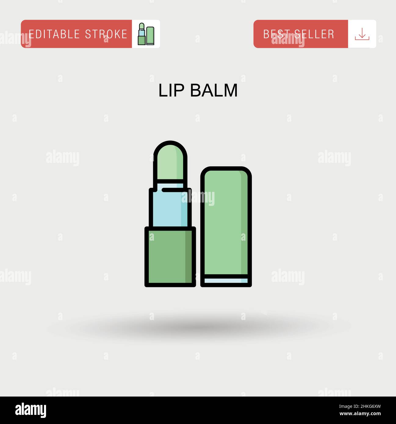 Lip balm Simple vector icon Stock Vector Image & Art - Alamy
