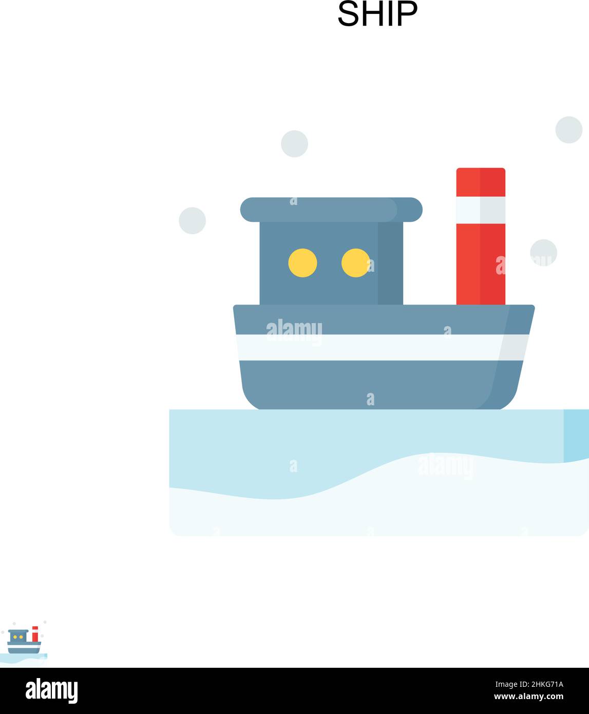 Ship Simple vector icon. Illustration symbol design template for web ...