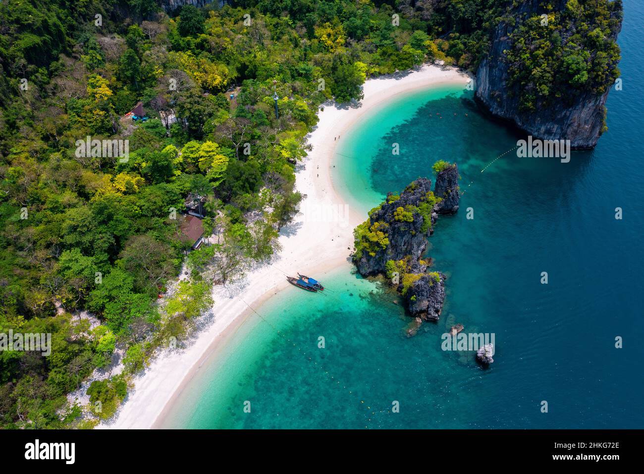 Aerial view of Koh Hong island in Krabi, Thailand Stock Photo - Alamy
