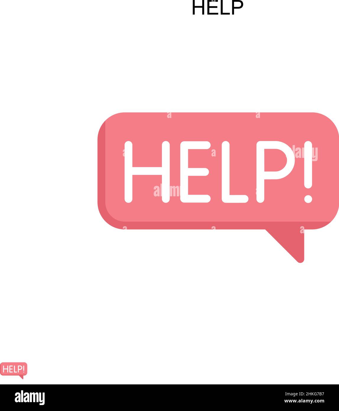 Help Simple vector icon. Illustration symbol design template for web ...