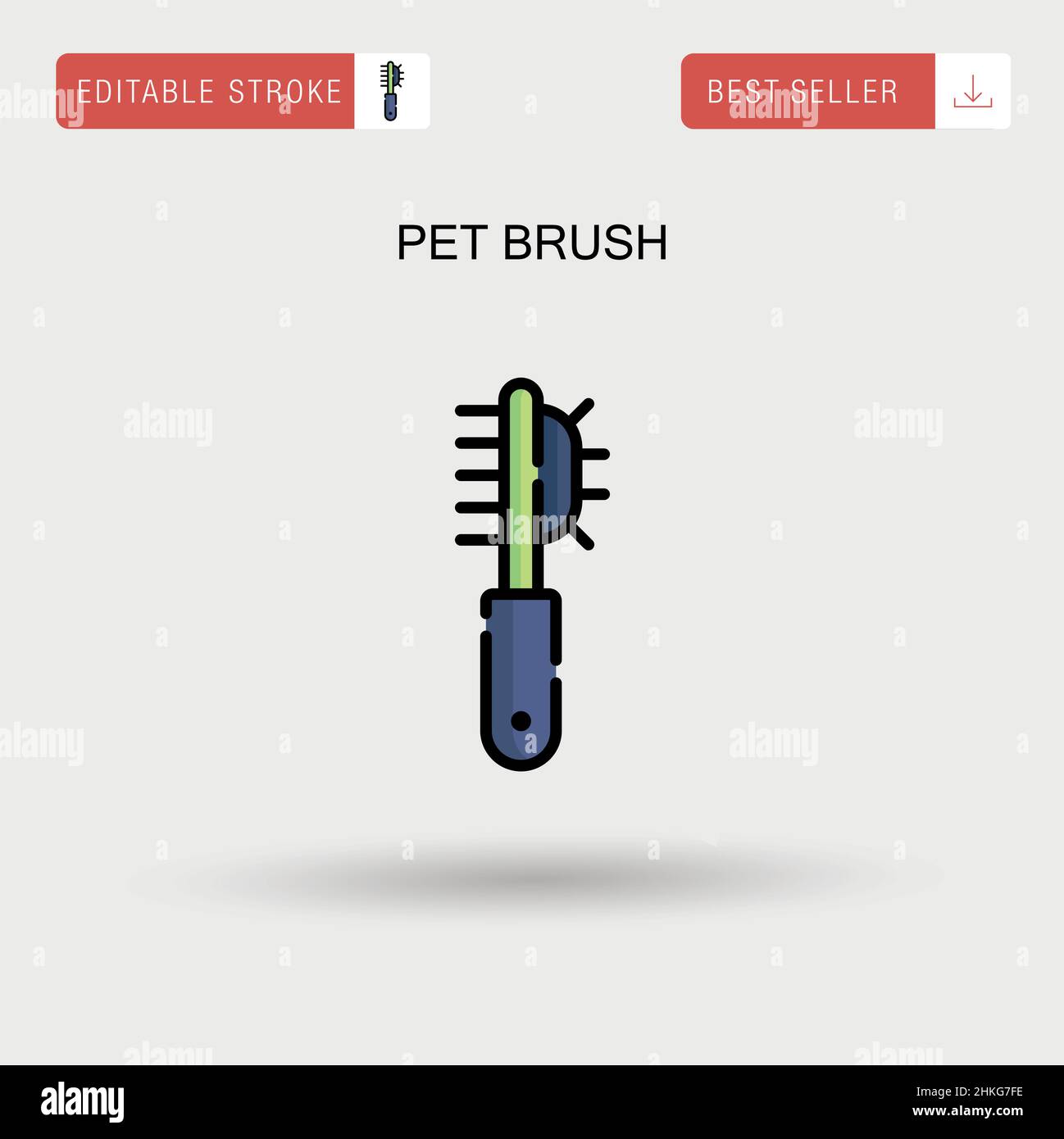 Comb hair brush concept Stock Vector Images - Alamy