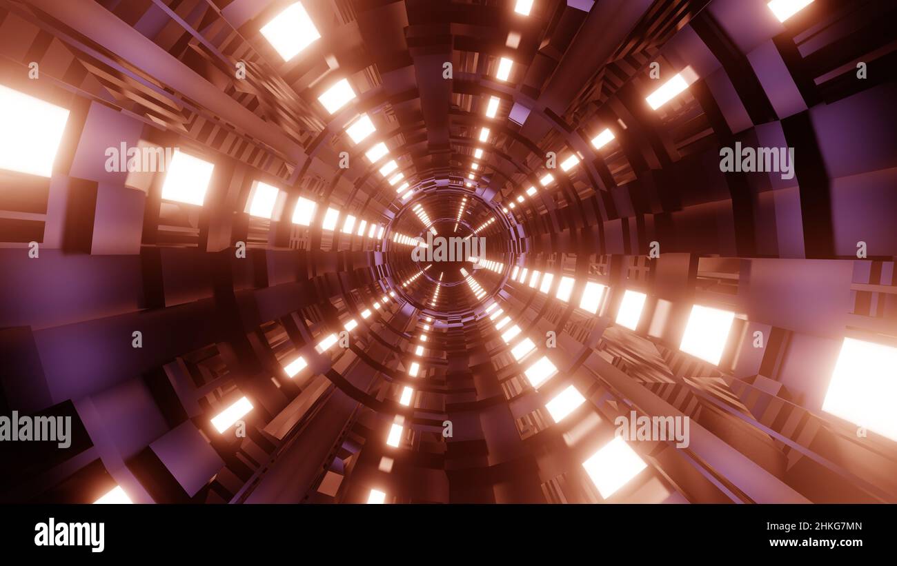 3D Render. Abstract technology big data background concept. Motion of ...