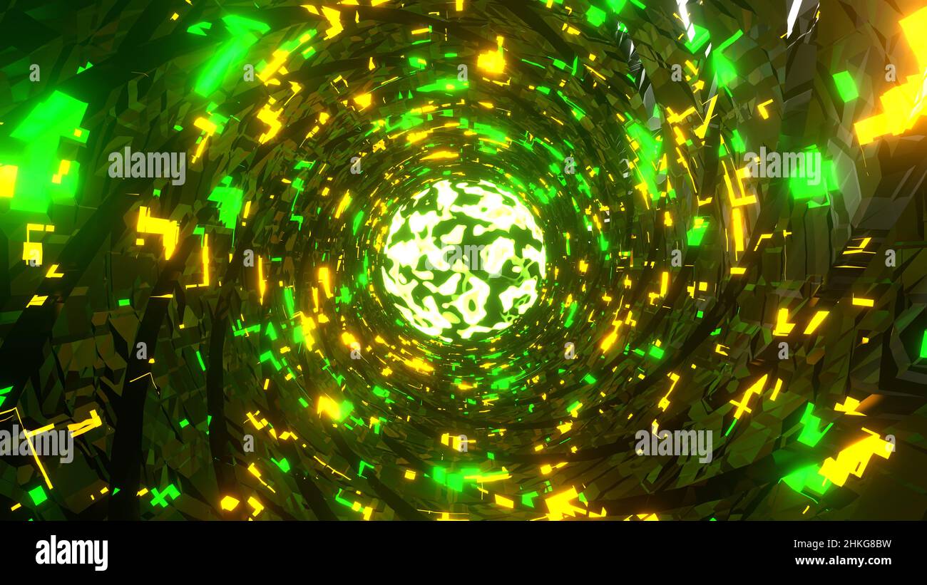 3d Render Abstract Technology Big Data Background Concept Motion Of Digital Data Flow