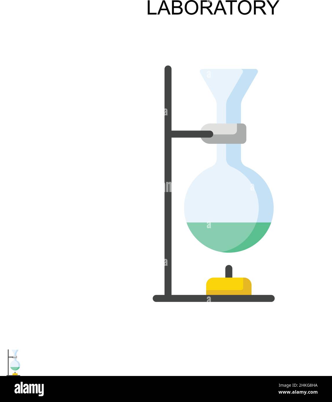 Laboratory Simple Vector Icon Illustration Symbol Design Template For Web Mobile Ui Element