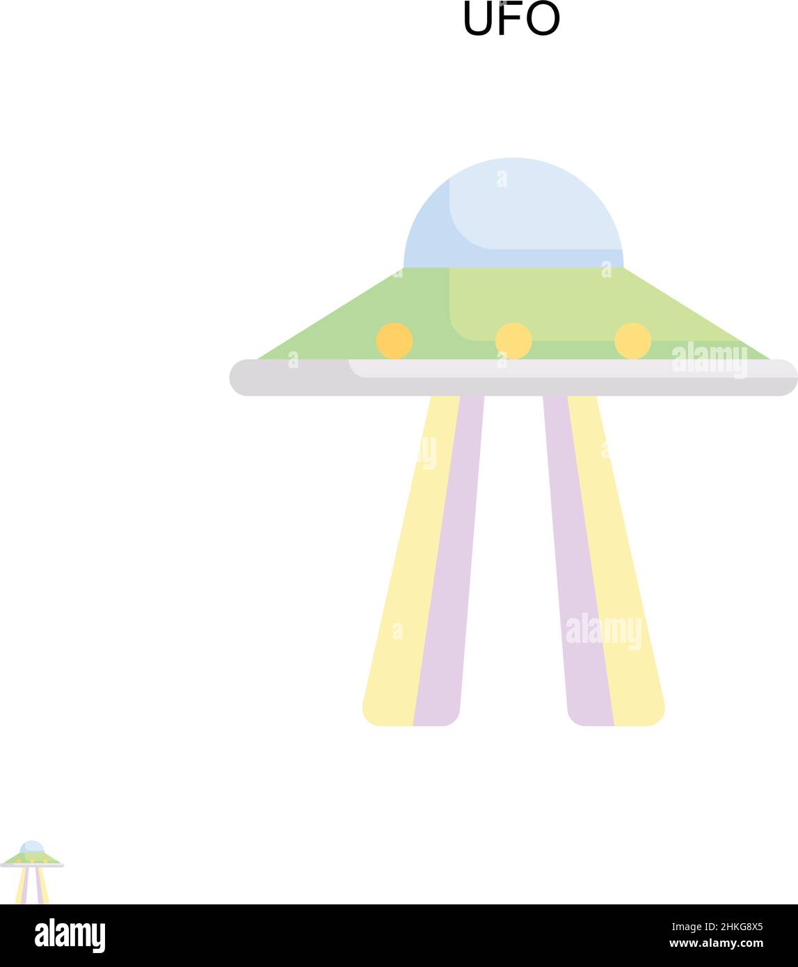 Ufo Simple vector icon. Illustration symbol design template for web ...