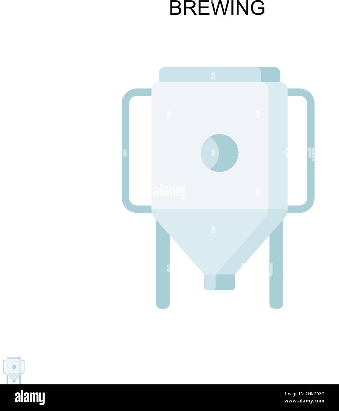 Brewing Simple vector icon. Illustration symbol design template for web ...